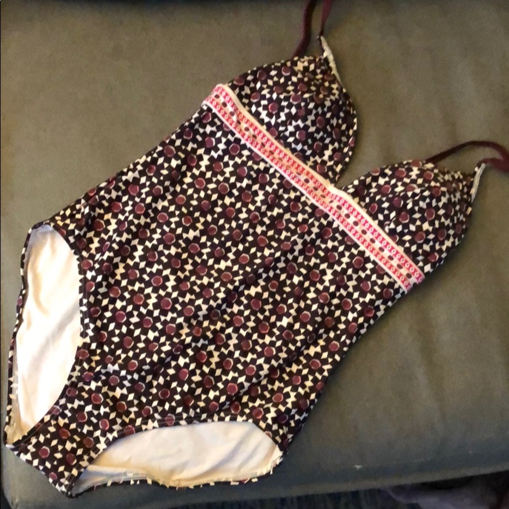 Kate Spade One Piece Swimsuit In Sumac Red Print - Gem